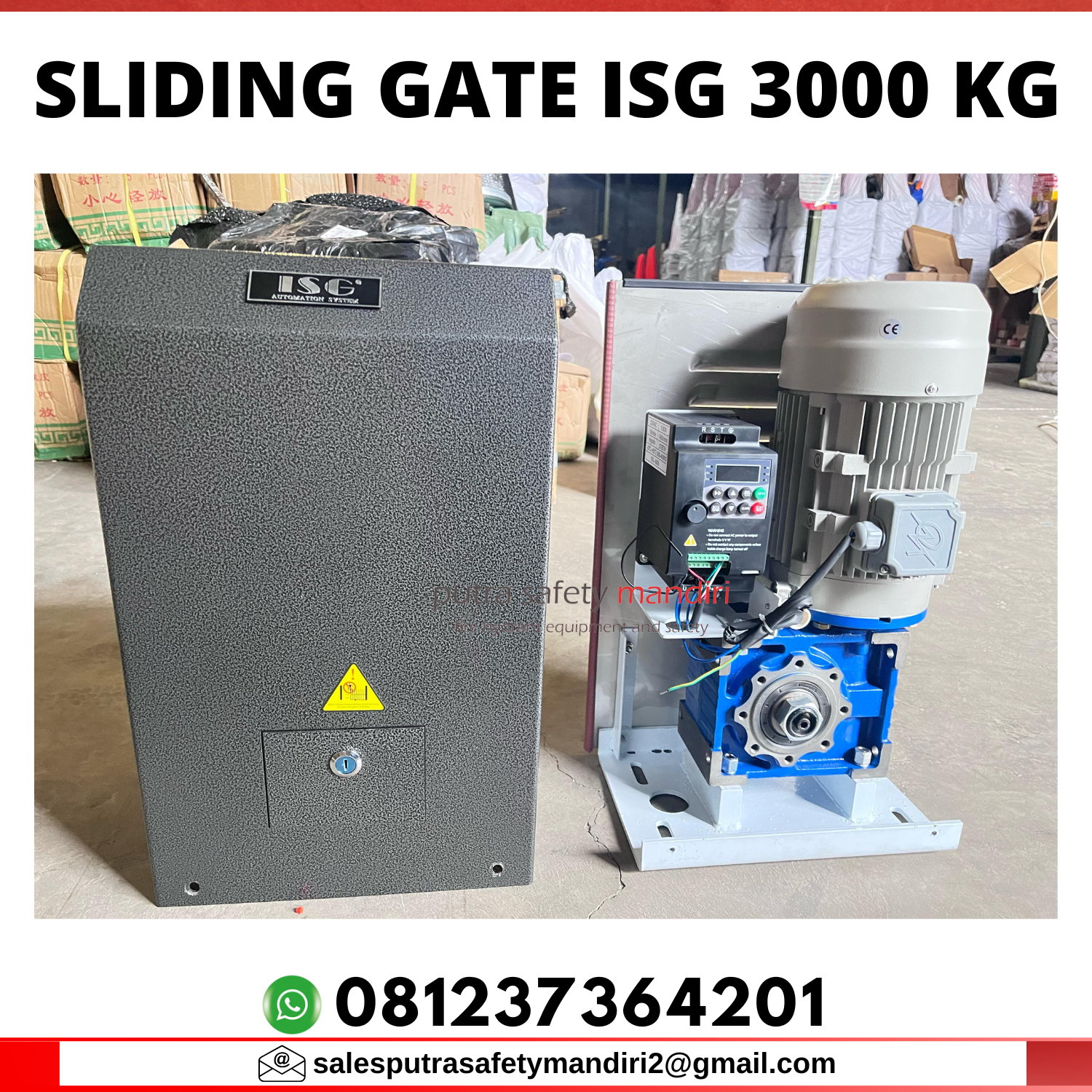 AUTOMATIC SLIDING GATE ISG 3000 KG MESIN OTOMATIS