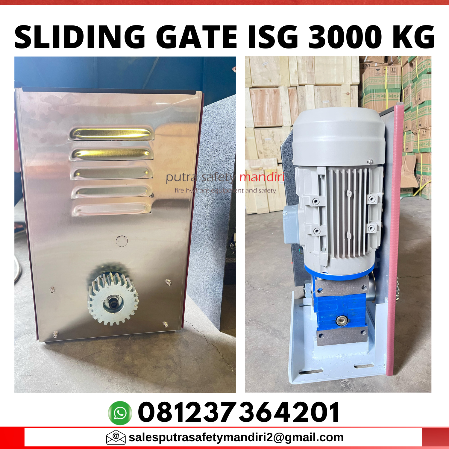 AUTOMATIC SLIDING GATE ISG 3000 KG MESIN OTOMATIS