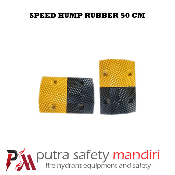 RUBBER SPEED HUMP 50CM HITAM KUNING KARET PENGURANG KECEPATAN
