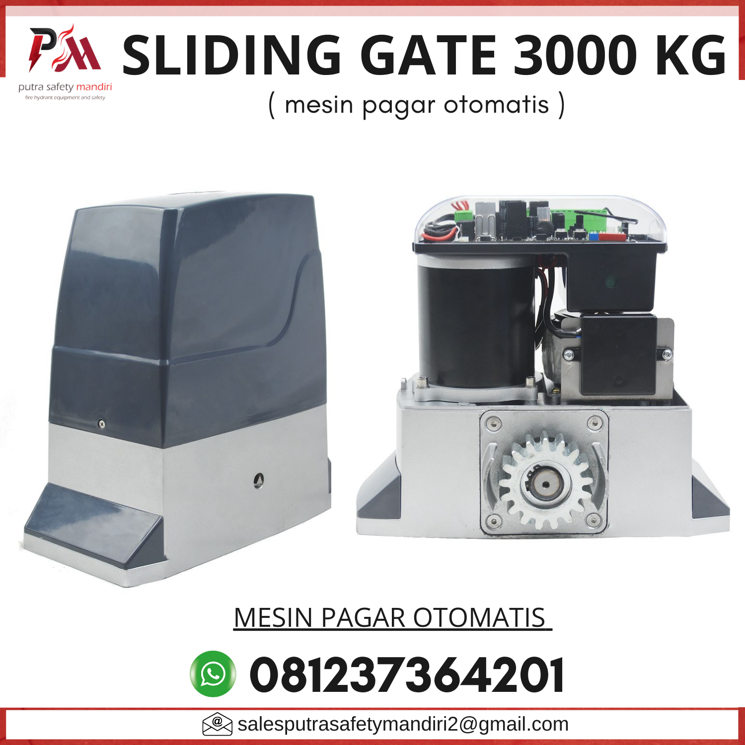 AUTOMATIC SLIDING GATE OPENER KAPASITAS 3000 KG