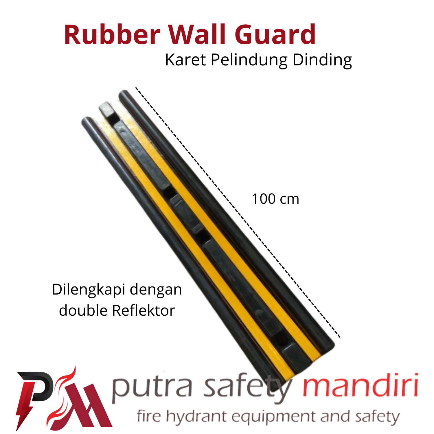 Pelindung Dinding Rubber Wall 100x19x10cm