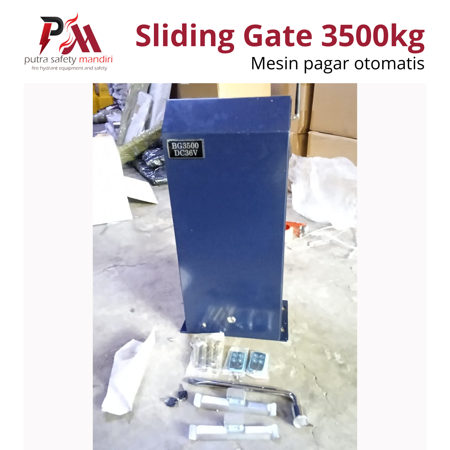 AUTOMATIC SLIDING GATE 3500KG DC OPERATOR PINTU
