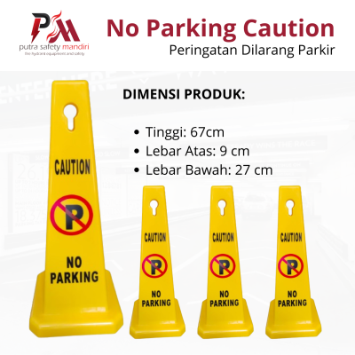 TANDA NO PARKING BOARD PORTABLE WARNA KUNING