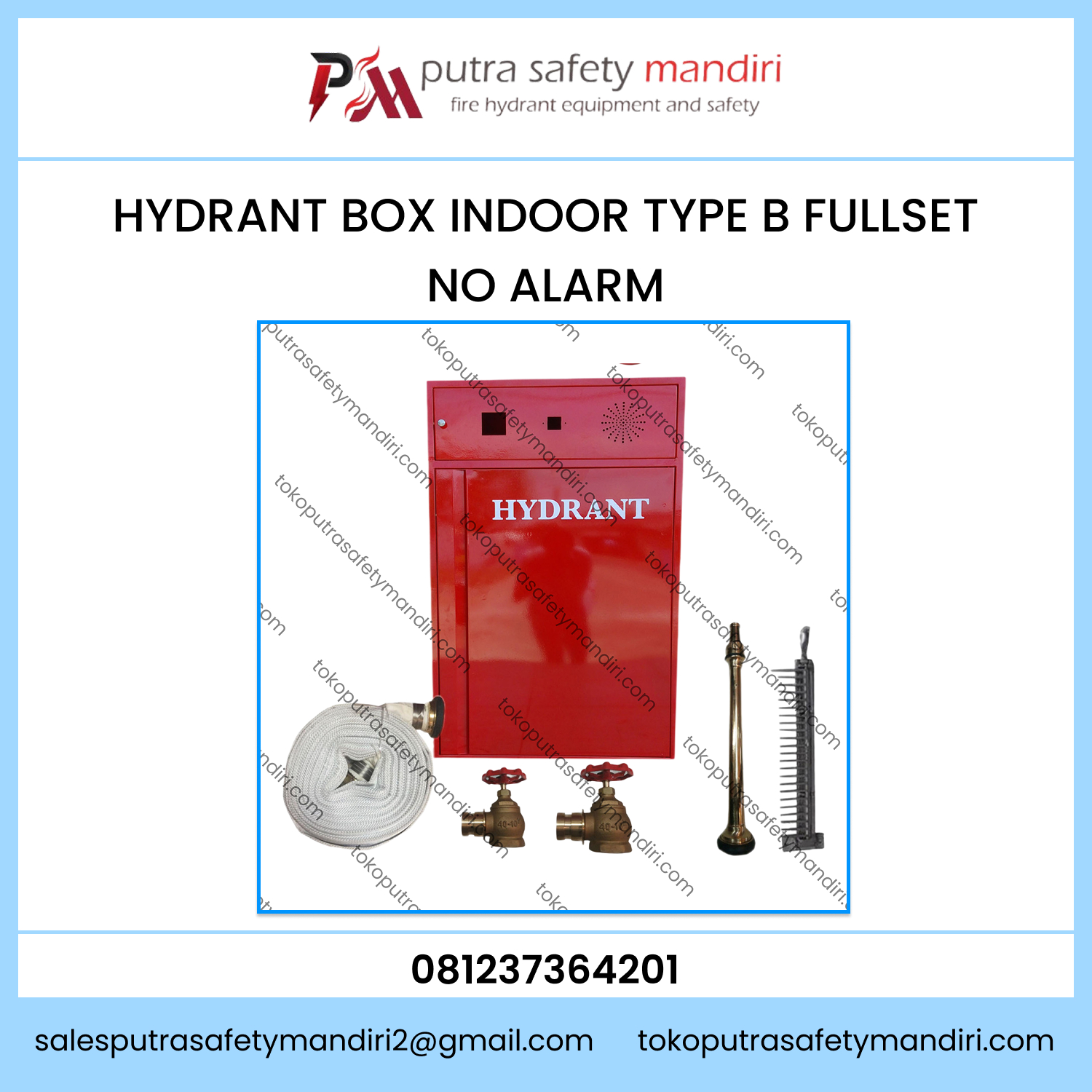 HIDRAN BOX TIPE B KOTAK HYDRANT INDOOR FULLSET