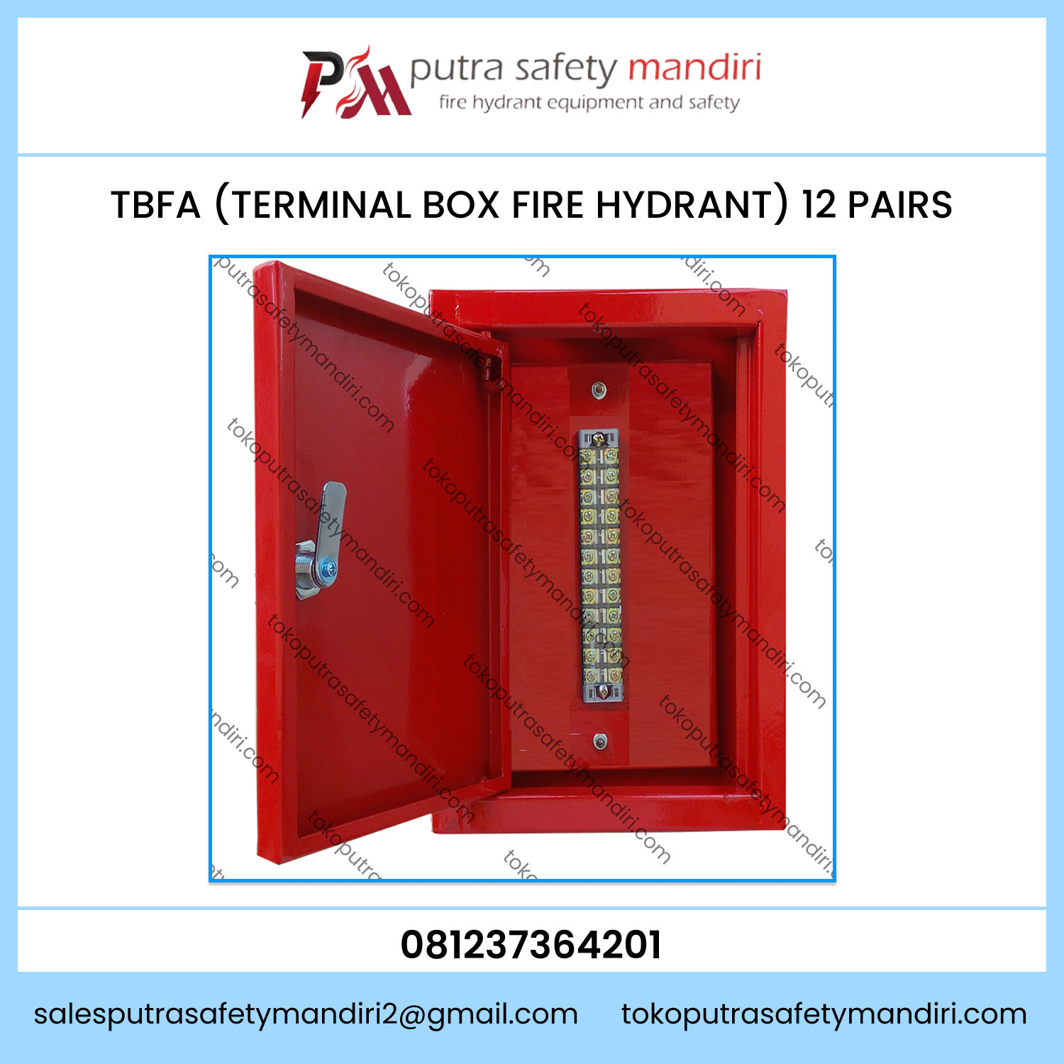 JUAL TBFA TERMINAL BOX FIRE ALARM 12 PAIRS LENGKAP