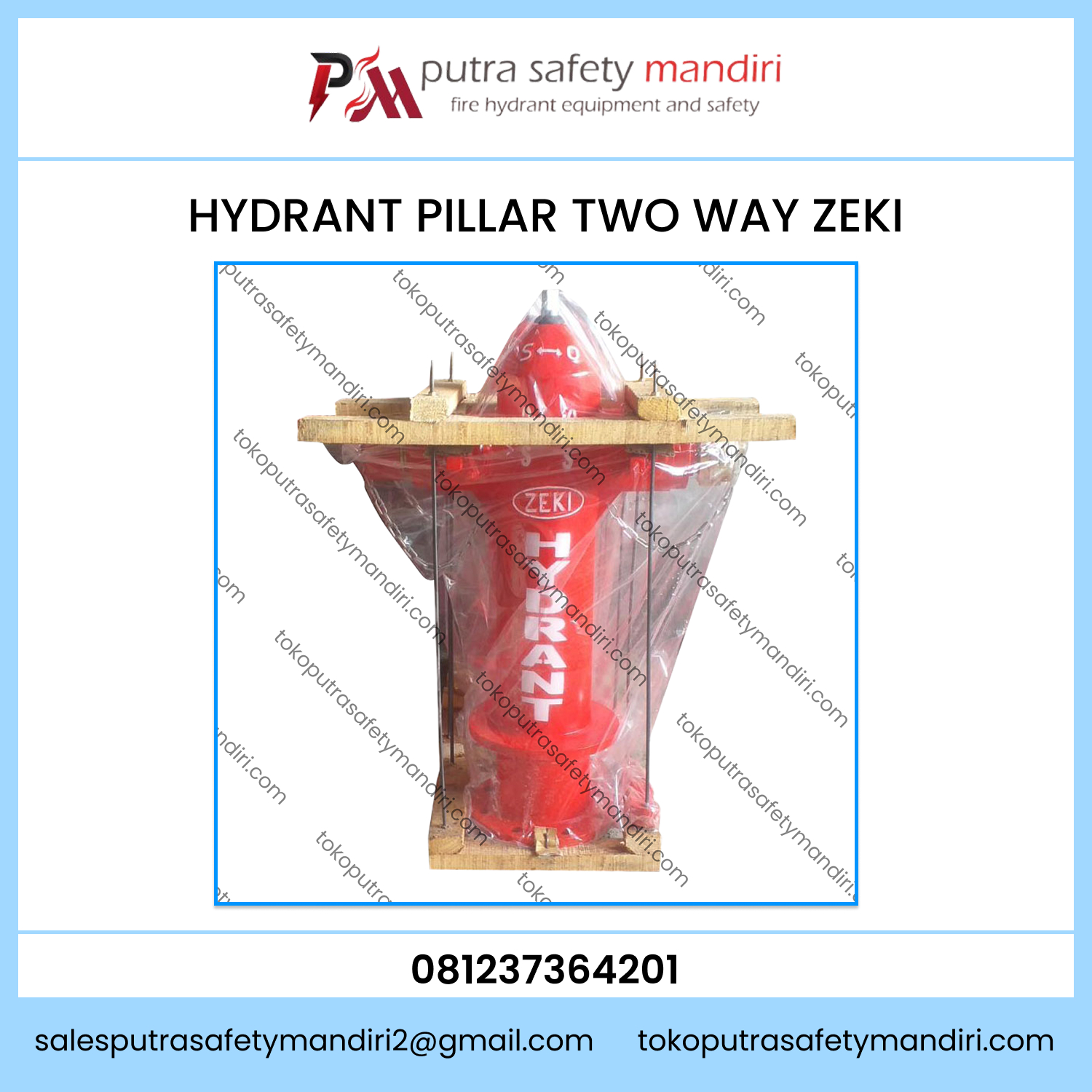 PILAR HIDRAN 2 WAY HYDRANT PILLAR 4X2.5X2.5 INCH ZEKI