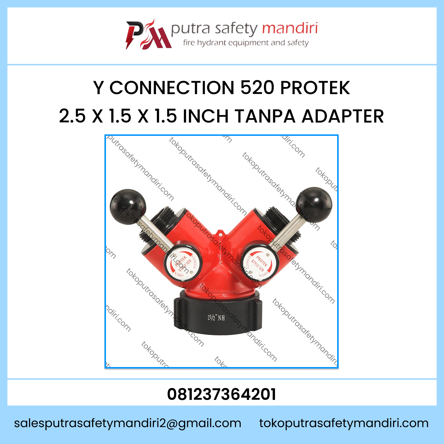 JUAL PROTEK Y CONNECTION 520 HYDRANT BRANCHPIPE
