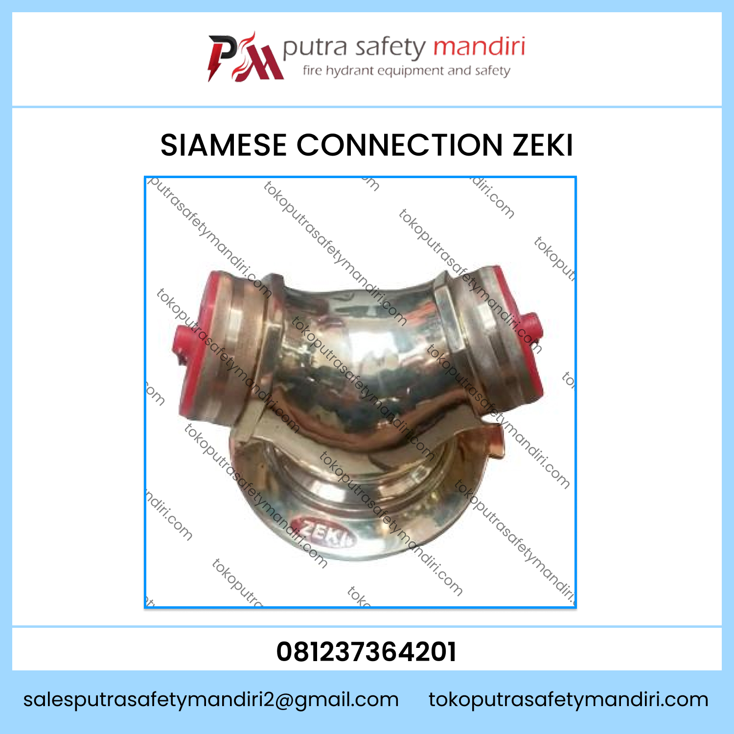 JUAL SIAMESE CONNECTION MERK ZEKI MACHINO