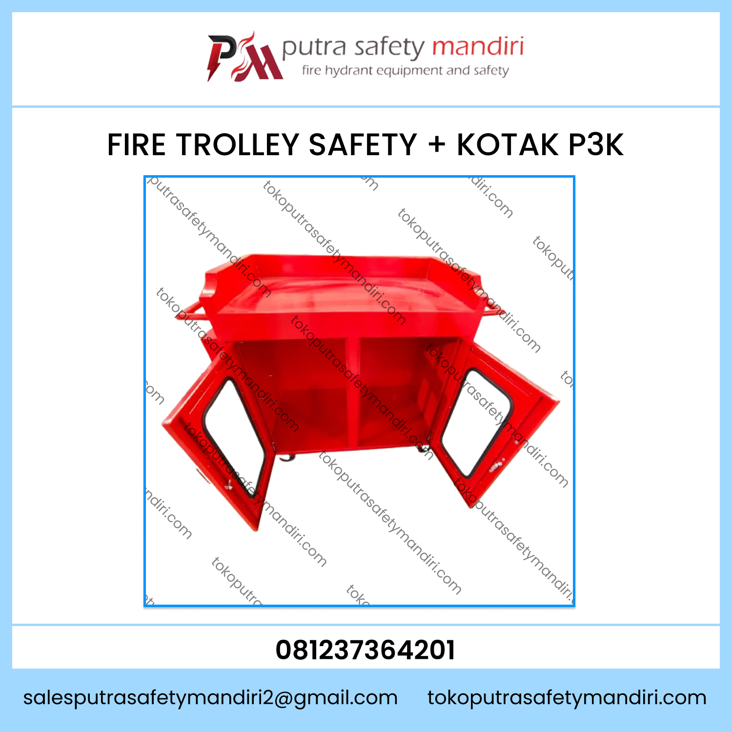 TERLARIS! FIRE TROLLEY SAFETY TROLI ALAT PEMADAM