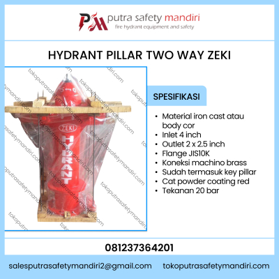 PILAR HIDRAN 2 WAY HYDRANT PILLAR 4X2.5X2.5 INCH ZEKI