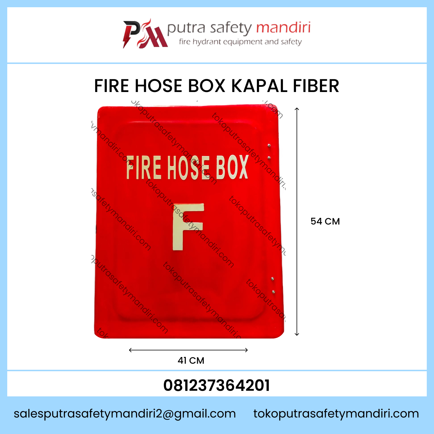FIRE HOSE CABINET BAHAN FIBER PENYIMPANAN SELANG