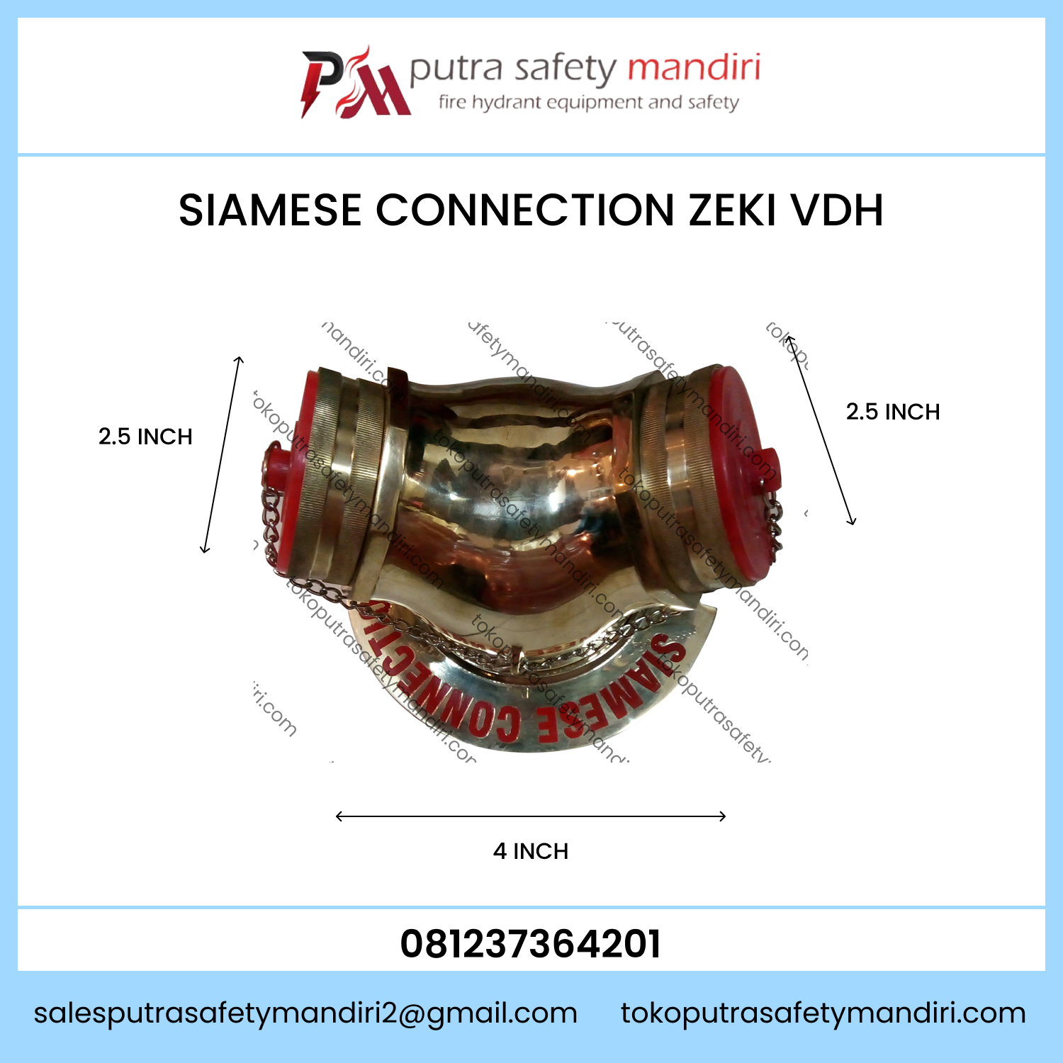 SIAMESE CONNECTION VDH COUPLING MERK ZEKI READY