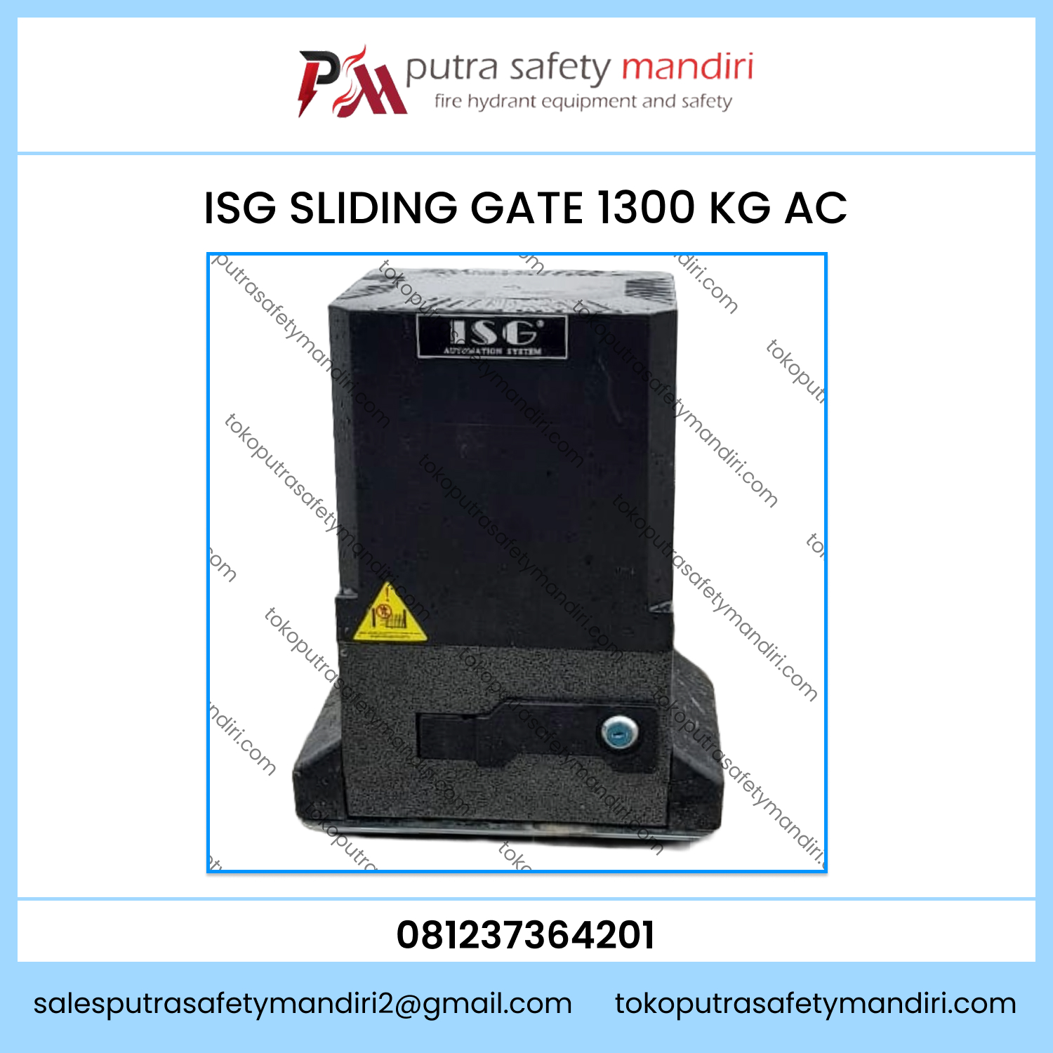 Sliding Gate Ac 1300 Kg Pintu Pagar Remote Isg