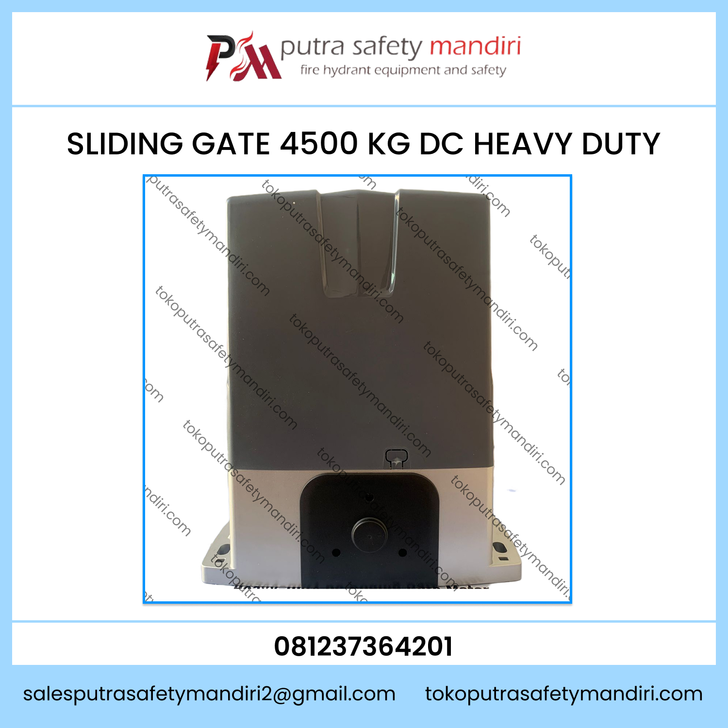 SLIDING GATE HEAVY DUTY OTOMATIS 4.5 TON/4500 KG