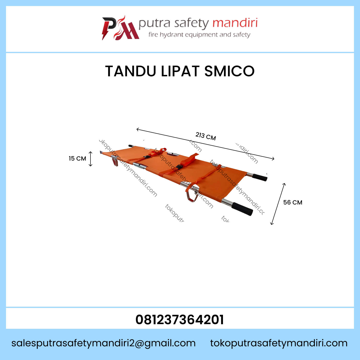 DISTRIBUTOR TANDU LIPAT SMICO STRETCHER PORTABEL