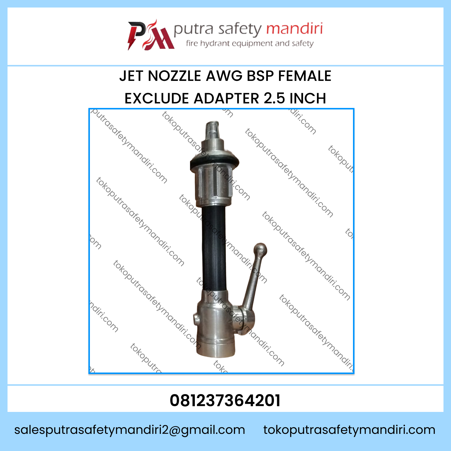 NOZZLE AWG BSP 2.5 INCH SWITCH FEMALE JET SPRAY