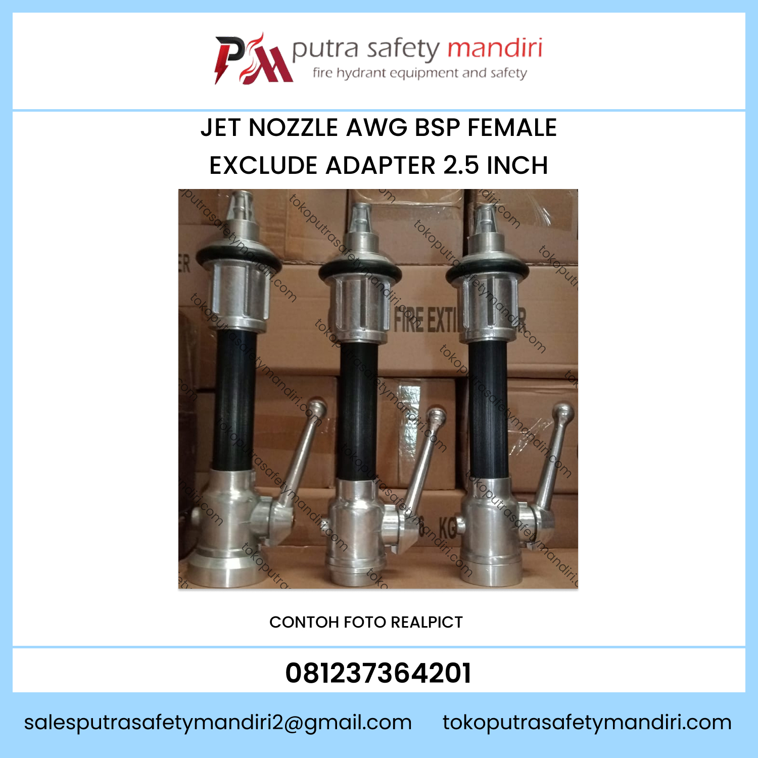 NOZZLE AWG BSP 2.5 INCH SWITCH FEMALE JET SPRAY