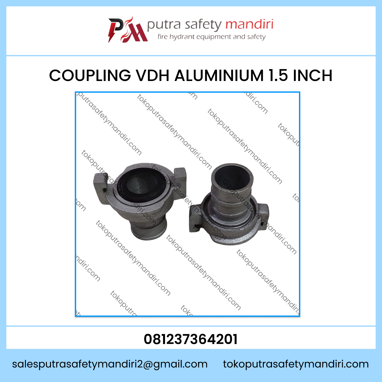VDH COUPLING 1.5" ALUMINIUM ALLOY KOPLING SELANG