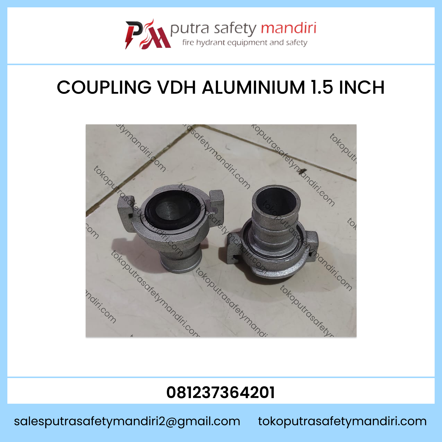 VDH COUPLING 1.5" ALUMINIUM ALLOY KOPLING SELANG